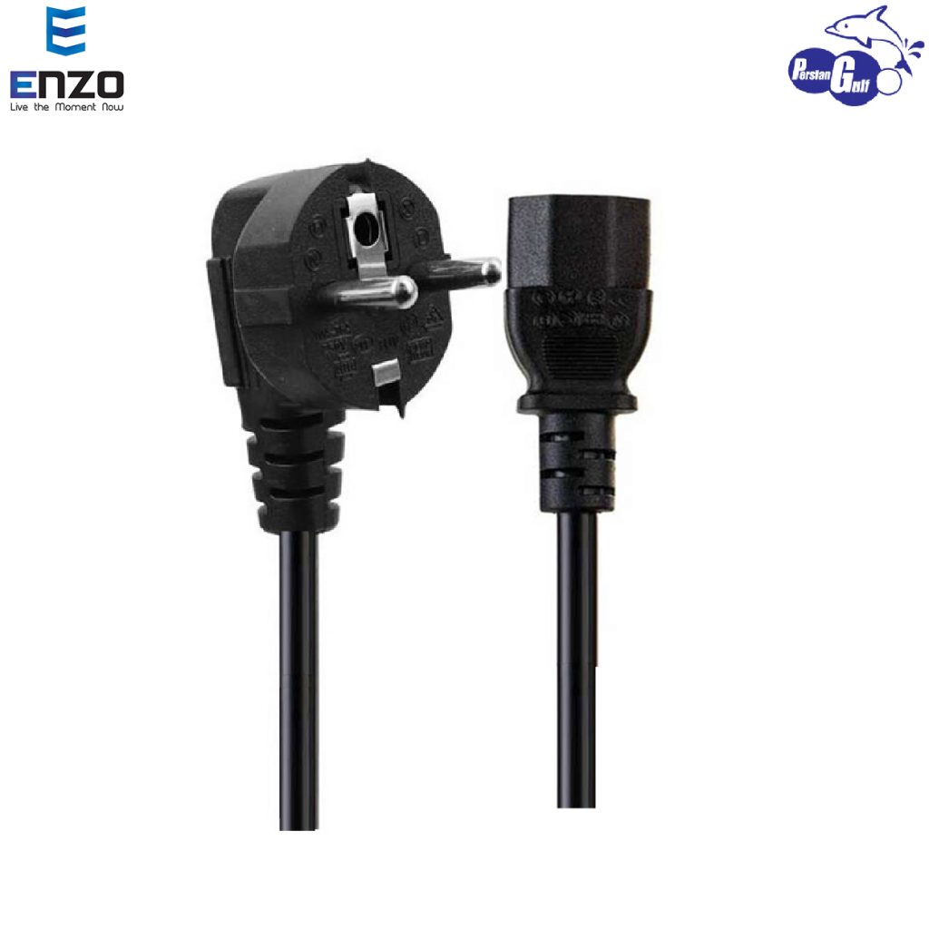 کابل برق کامپیوتر برند ENZO 1.5M(قیمت+مشخصات+کیفیت+خرید)