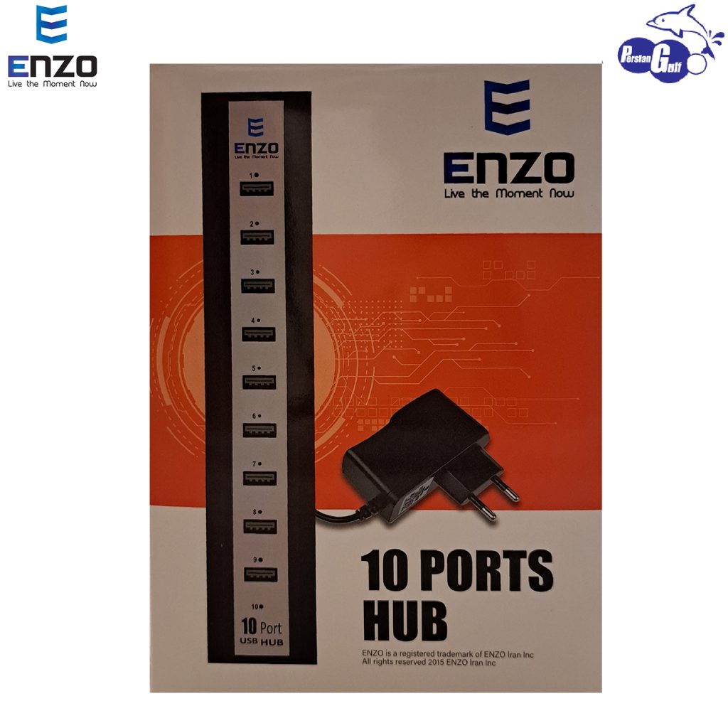 هاب 10 پورت USB3.0 برند ENZO مدل UH-70A(قیمت+مشخصات+خرید)